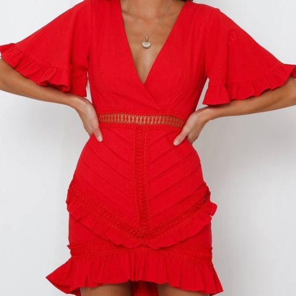 Hello Molly | Dresses | Hello Molly Little Red Dress | Poshmark